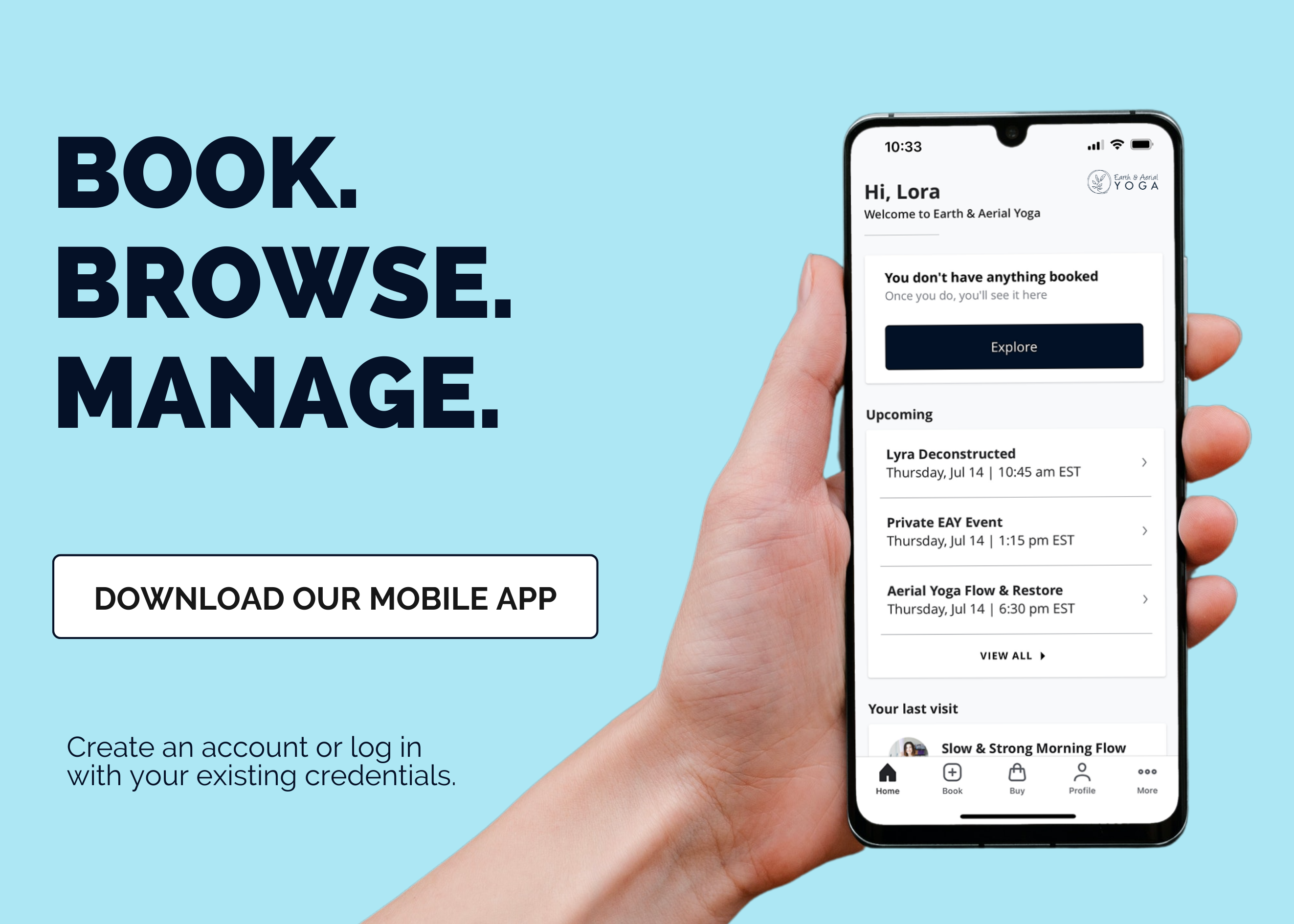 Mobile App | Earth & Aerial Yoga
